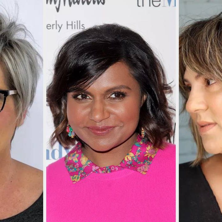 Short haircuts for round fat faces store